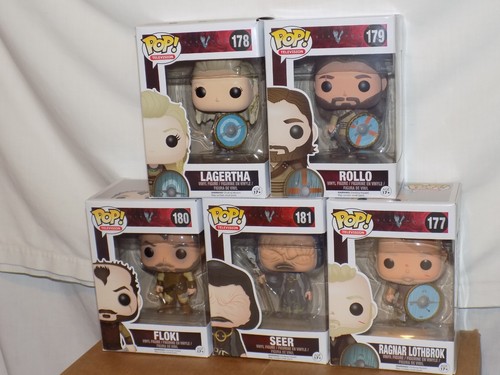 Funko Pops Vikings Full Set Ragnar, Floki, Lagertha, Rollo and Seer | eBay