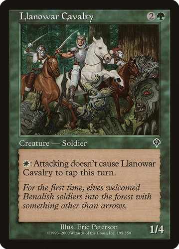 Llanowar Cavalry | MtG Magic Invasion | English | Moderately Played (MP ...
