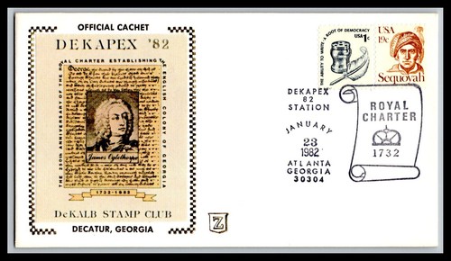 US Event 1982 DEKAPEX '82, Royal Charter of 1732. Jan 23, 1982 , 3b579 ...