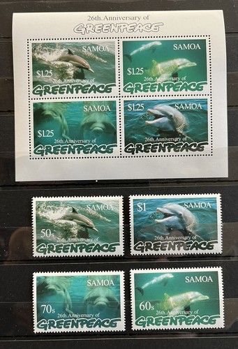 Samoa - Dolphins / Green Peace Fauna on stamps - Timbres — MNH** CB7 | eBay