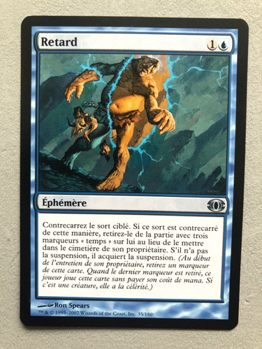 Mtg Carte Magic Future Sight Delay Retard French LP (C) | eBay