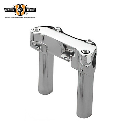 Straight 4'' Handlebar Risers Clamp Fit for Fits for Harley all models ...