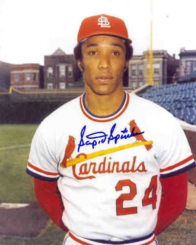 Scipio Spinks St Louis Cardinals Autographed Signed 8x10 Photo COA | eBay