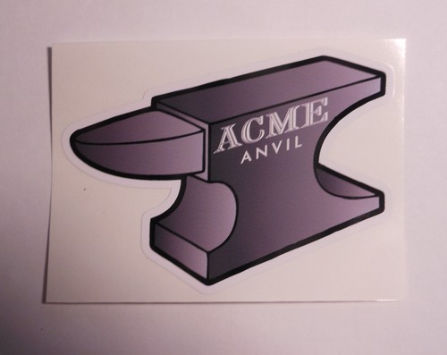 Acme Anvil Looney Tunes Wile Coyote Stick On Decal | eBay