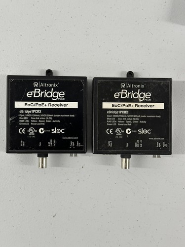 ALTRONIX EBRIDGE 1PCRX EoC Single Port Receiver PoE/PoE+ Lot Of 2 | eBay