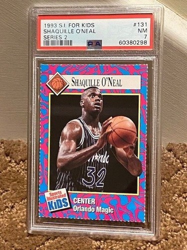 1993 Sports Illustrated SI Kids Shaquille O'Neal PSA 7 #131 Rookie Card ...
