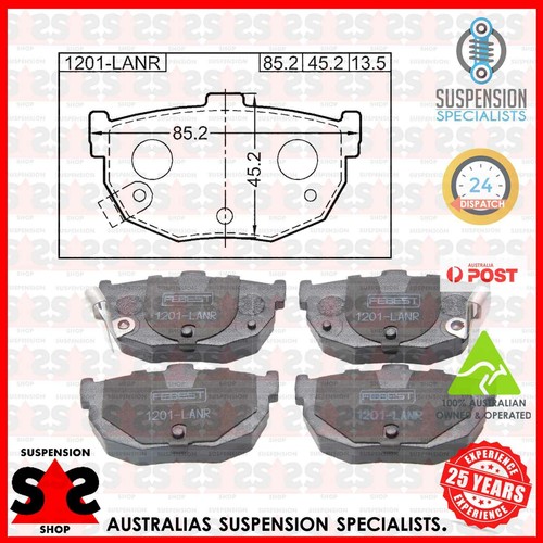 Rear Axle Brake Pad Set, Disc Brake Suit KIA Cerato 2.0 CERATO I ...