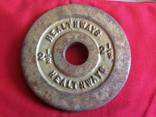 Vintage Healthways 2.5lb. Weight Plate 1” Hole Cast Iron | eBay