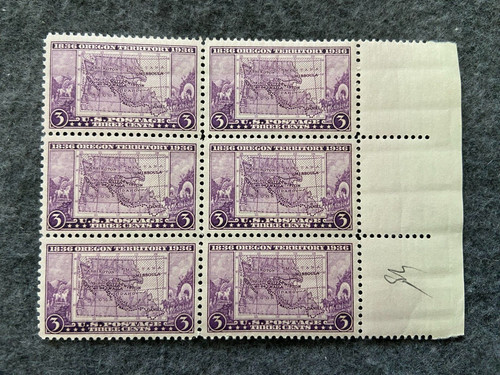 Oregon Territory 1836-1936 USA 3 Cents Unused Lot of 6 Postage Stamps ...