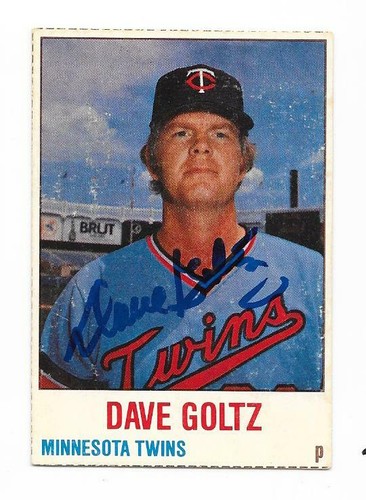 DAVE GOLTZ 1978 HOSTESS AUTOGRAPHED SIGNED # 96 MINNESOTA TWINS | eBay