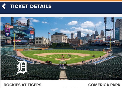 Detroit Tigers MLB Mobile Ticket Miguel Cabrera 3000th Hit - Apr 23rd ...