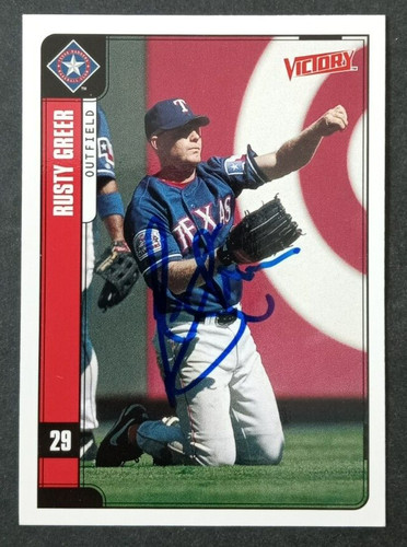2001 Upper Deck ( VICTORY ) SIGNED: Rusty Greer, RANGERS #132 | eBay