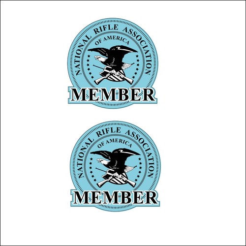 NRA Blue Member Decal Stickers (1 Pair) Gun Rights 2nd Amendment P21 | eBay