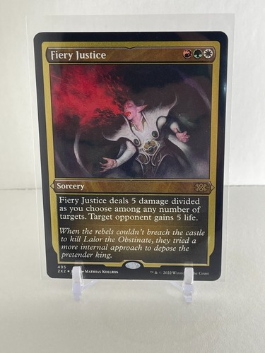 FOIL ETCHED Fiery Justice Double Masters 2022 MTG Cards NM/Mint | eBay