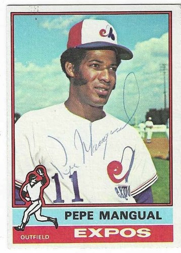 Pepe Mangual Signed 1976 Topps Card / Autographed | eBay
