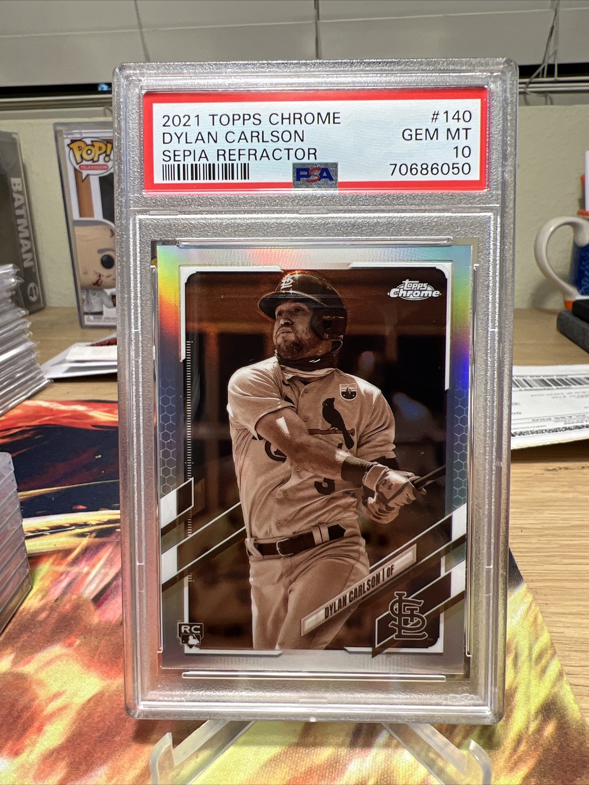 Dylan Carlson 2021 Topps Chrome #140 Sepia Refractor PSA 10 Price Guide ...