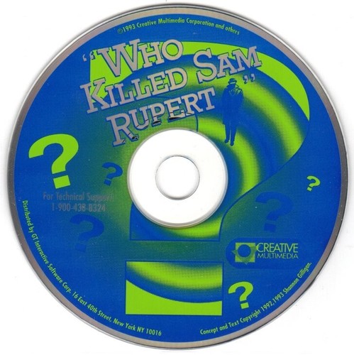 Who Killed Sam Rupert (PC-CD, 1993) for Windows 3.1 - NEW CD in SLEEVE ...