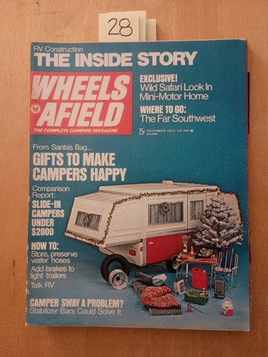 Wheels Afield Magazine December 1972 Vintage Camping - Slide In Campers ...
