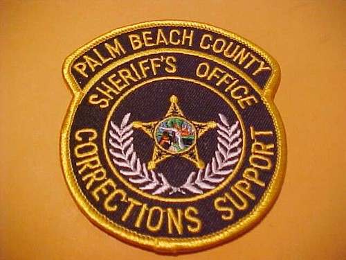 PALM BEACH COUNTY FLORIDA CORRECTIONS SUPPORT POLICE PATCH SHOULDER ...