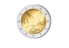 Estonia 2 Euro Coin - National Bird - Barn Swallow - Hirundo Rustica ...