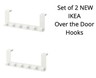 Ikea ENUDDEN Hanger w/6 Hooks for Door, Steel White - NEW | eBay