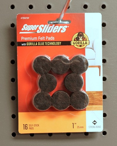 Super Sliders 1 " Self Stick Premium Protective Felt Pads 16 in Pack ...