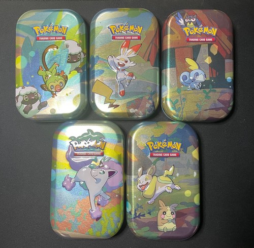 Pokemon Galar Pals Mini Tins Set Lot of 5 EMPTY | eBay
