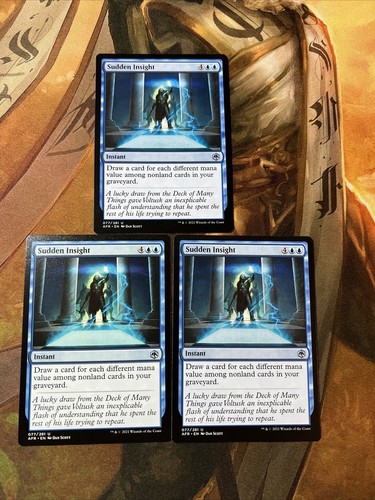 x3 Sudden Insight AFR MTG 77/281 UNCOMMON M/NM 3x | eBay