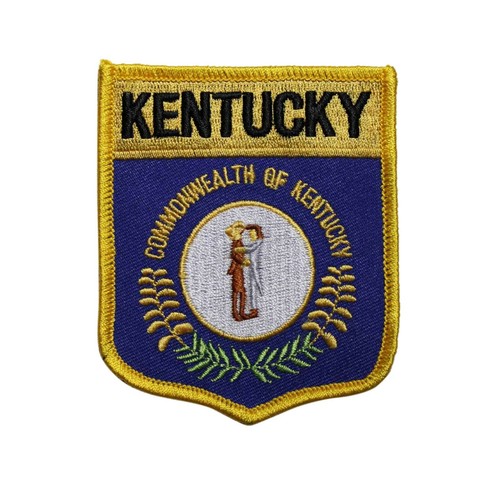 State Of Kentucky Shield Flag Embroidered Iron On Patch - Travel ...