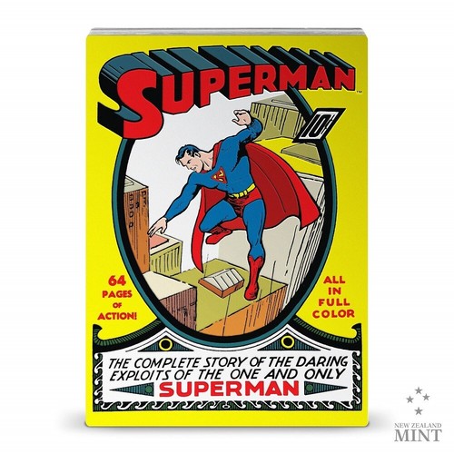 2022 New Zealand Mint COMIX DC Superman #1 1 oz Colorized Proof Silver ...