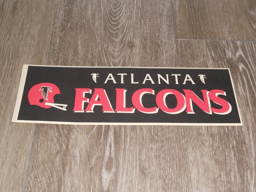 ATLANTA FALCONS FOOTBALL BUMPER STICKER NOS | eBay