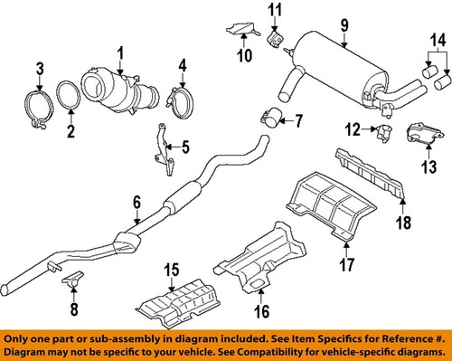 Genuine OEM BMW 18307628660 Part Muffler Clamp for sale online | eBay