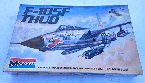 Monogram made this F-105F THUD - 1/48 Model Kit 1983 Sealed Mint | eBay