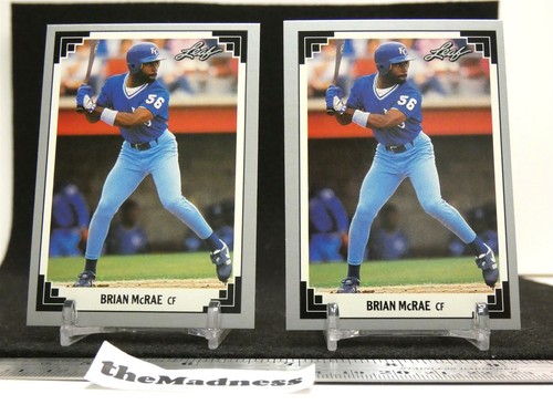 1991 Leaf Series 1 Brian McRae Baseball Card #235 Kansas City Royals | eBay