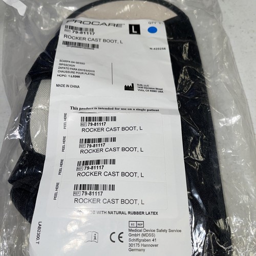 79-81117 Procare Rocker Cast Boot, Size: Large, Black - 1pc - Ships ...