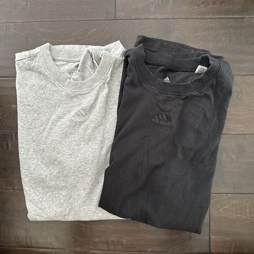 Adidas Mens All Szn IC9793 & IC9789 Black And Gray T Shirts Relaxed | eBay