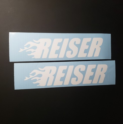 REISER Trailers Replacement Stickers 18" Set Of 2 WHITE Decals BEST | eBay