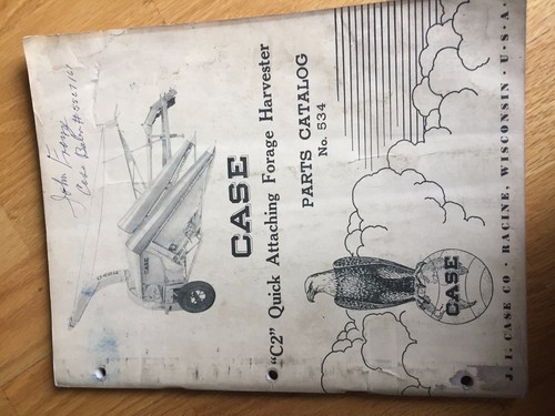 CASE C2 QUICK HARVESTER FORAGE PARTS BOOK CATALOG MANUAL TRACTOR | eBay