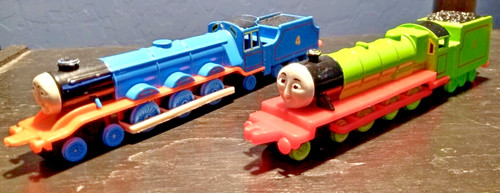 Thomas and Friends ERTL Gordon Henry Lot of 2 Blue Green Steam Train ...