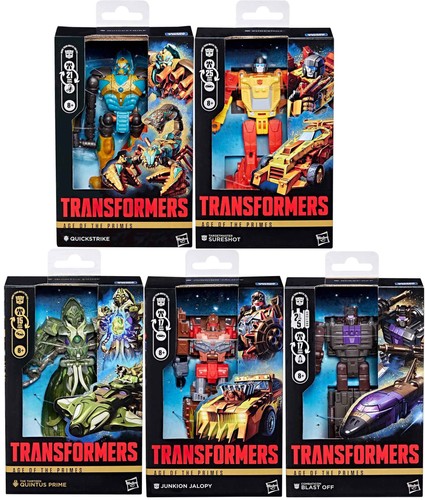 Transformers Age Of The Primes Deluxe Class (2026 Wave 1) - Set of 5 IN ...