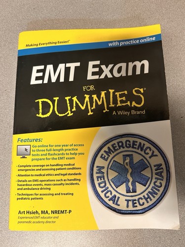EMT Exam for Dummies with Online Practice by Arthur Hsieh (2014, Trade ...