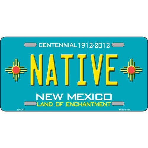 Native New Mexico Teal Novelty Metal License Plate Tag LP-2794 | eBay