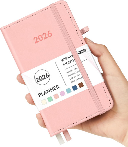 Pocket Planner 2026 Weekly Monthly Planners with Month Tabs for Purse 3 ...