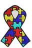 Autism Awareness Ribbon - April - Embroidered Iron On Applique Patch | eBay