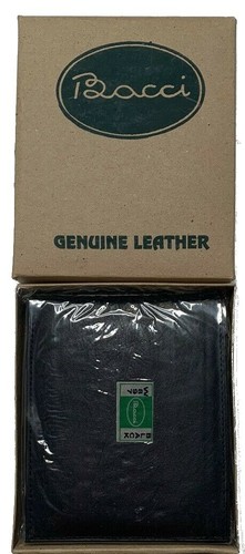 Bacci Wallet Men's Black Bi-Fold Multi-Window Pass Case Compact ...