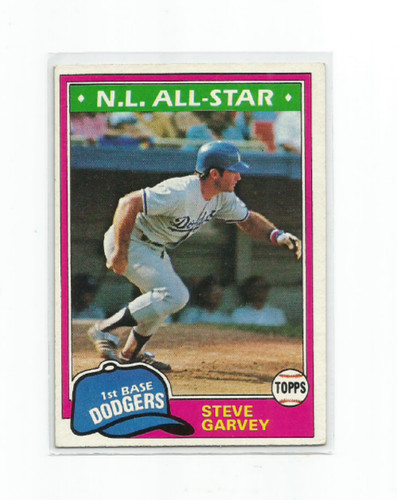STEVE GARVEY (Los Angeles Dodgers) 1981 TOPPS NL ALL STAR CARD #530 | eBay