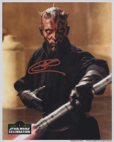 RAY PARK Signed STAR WARS Darth Maul 8x10 Autograph Official Pix OPX # ...