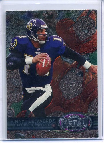 VINNY TESTAVERDE 1997 Skybox Metal Universe #14 - RAVENS | eBay