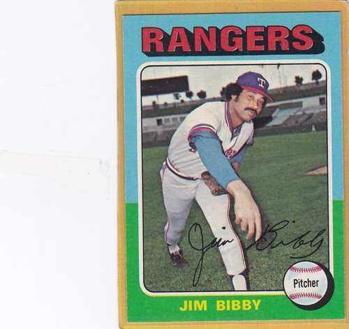 1975 TOPPS BASEBALL JIM BIBBY #155 RANGERS NM *A10960 | eBay