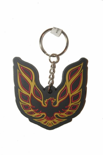 PONTIAC FIREBIRD (TRANS AM) Licensed Logo SILICONE KEYCHAIN..Size:2.75 ...